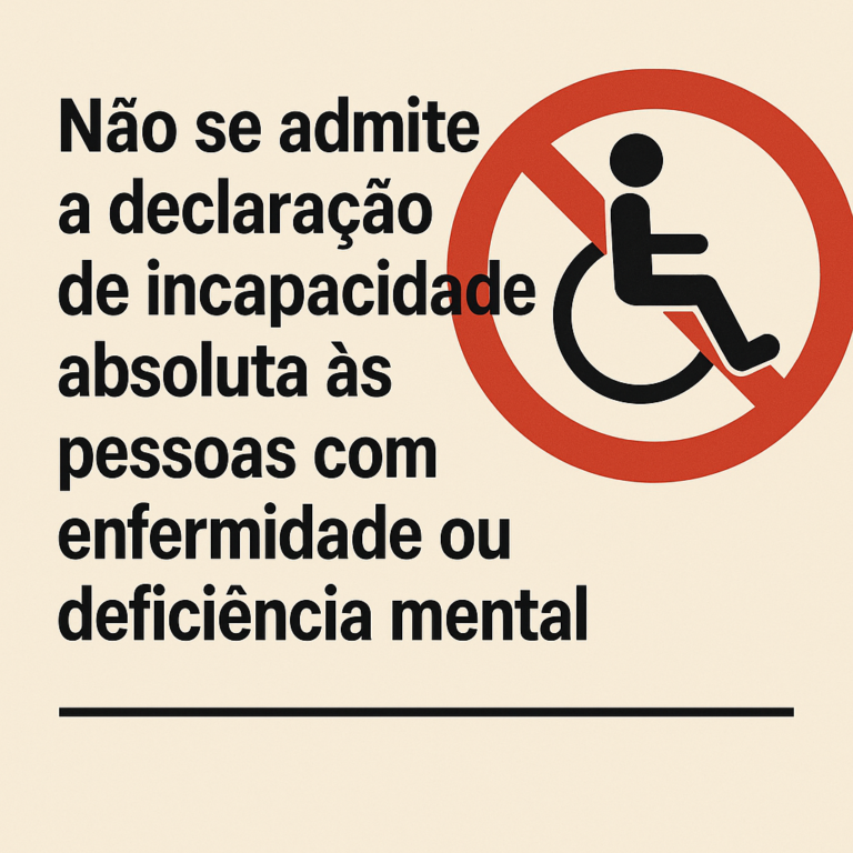 A incapacidade absoluta e o Estatuto da Pessoa com Deficiência: uma ...